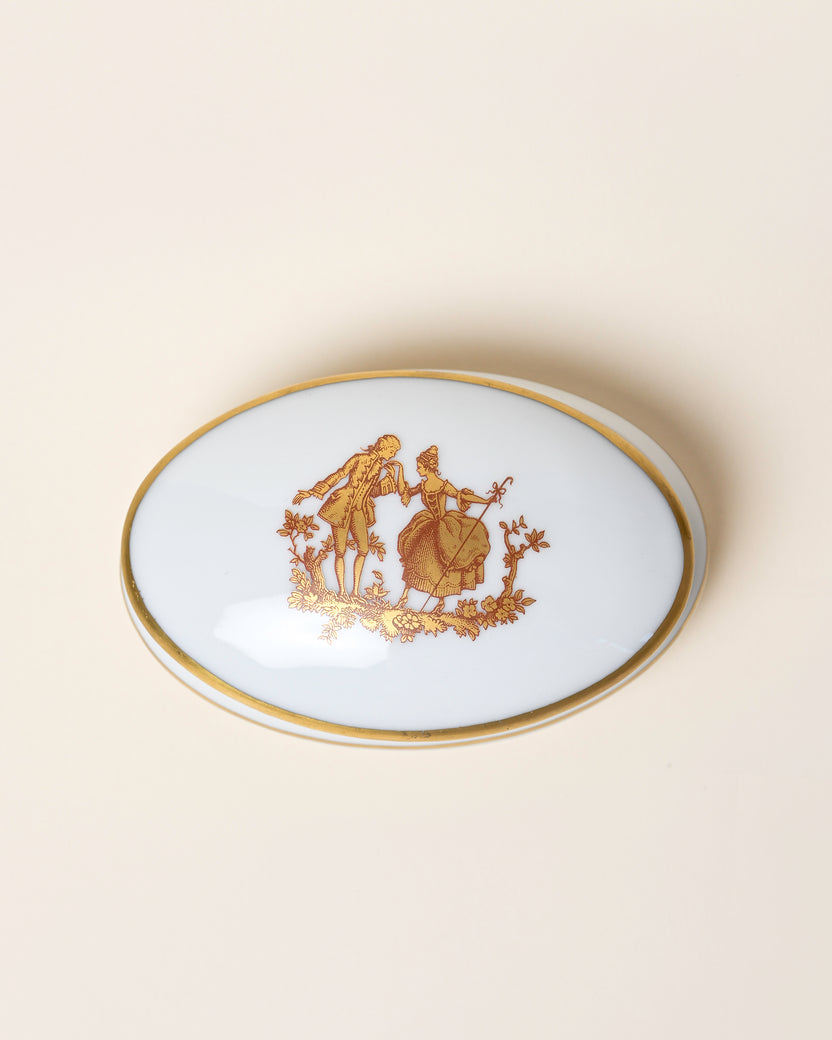 White Courting Couple Jewellery Box– PetiteGrand